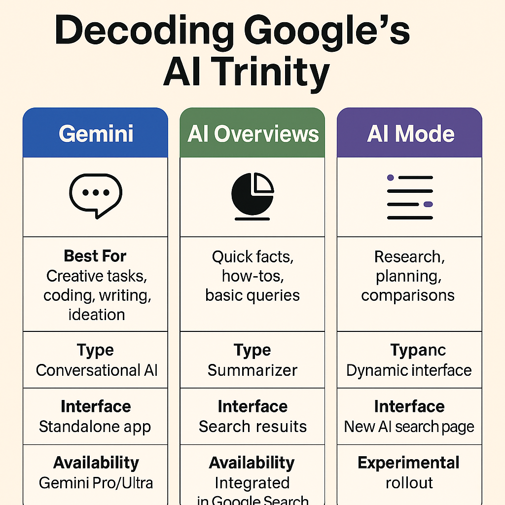 🔍 Decoding Google’s AI Trinity: A Deep Dive into Gemini, AI Overviews ...